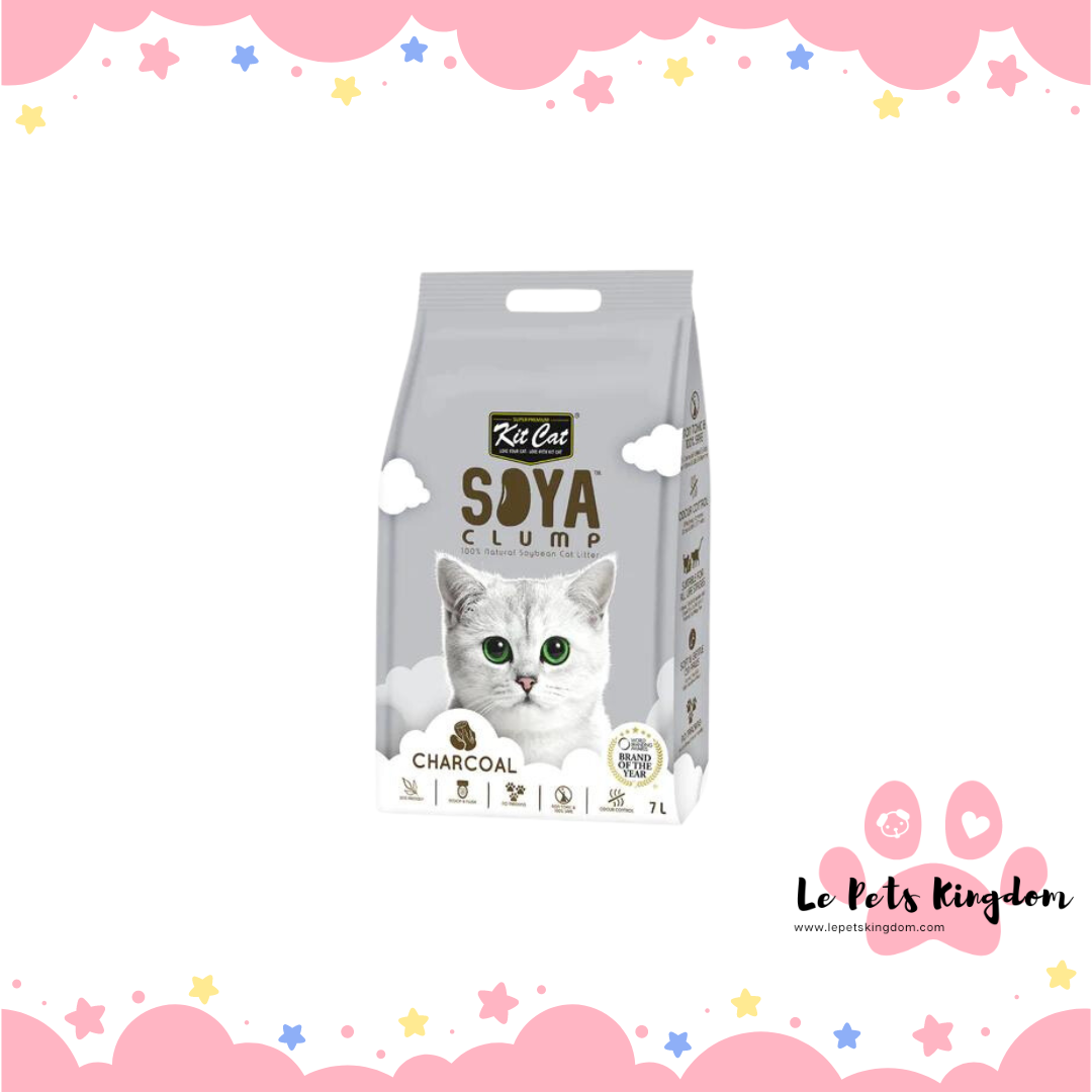 Kit Cat Soya Clump Charcoal Cat Litter 7L – Le Pets Kingdom