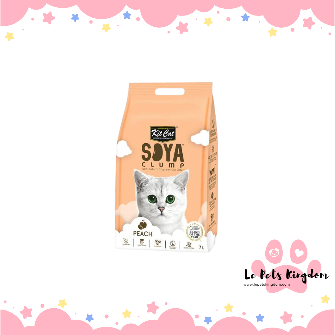 Kit Cat Soya Clump Peach Cat Litter 7L – Le Pets Kingdom