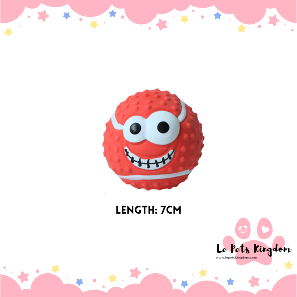 Rubber Teething Squish Ball (Mr Happy) – Le Pets Kingdom