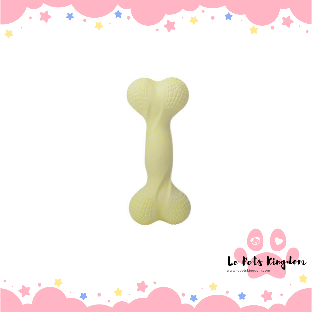 Flexible Teething Bone (Pastel Yellow) – Le Pets Kingdom