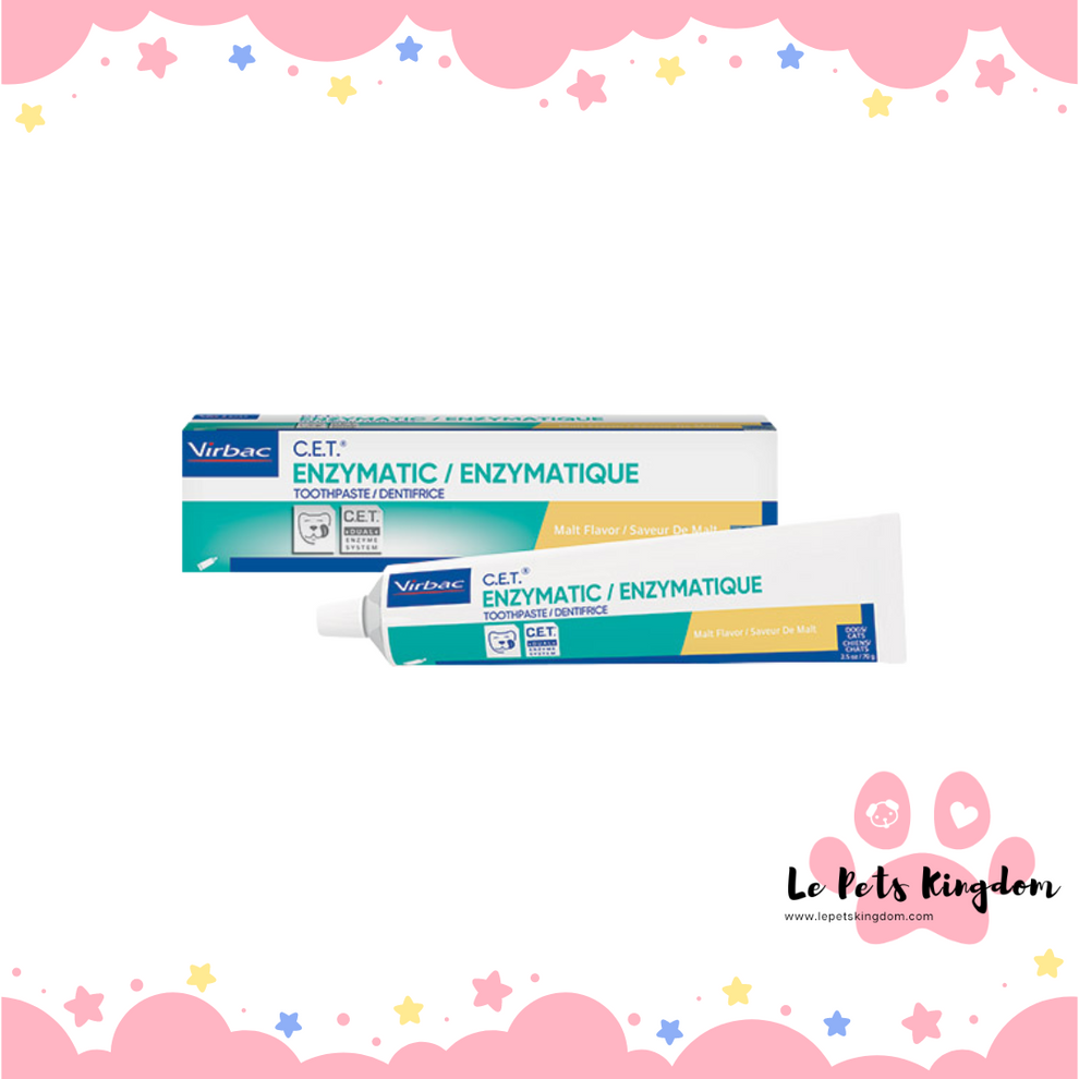 Virbac C.E.T. Enzymatic Toothpaste - Malt 70g – Le Pets Kingdom