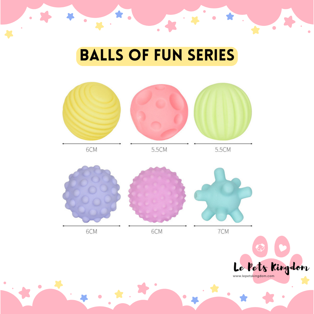 [BALLS OF FUN SERIES] Squeaky Playing Ball – Le Pets Kingdom
