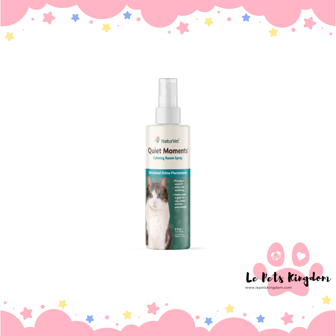 Naturvet - Quiet Moments Herbal Calming Spray Feline 8fl.oz – Le Pets ...