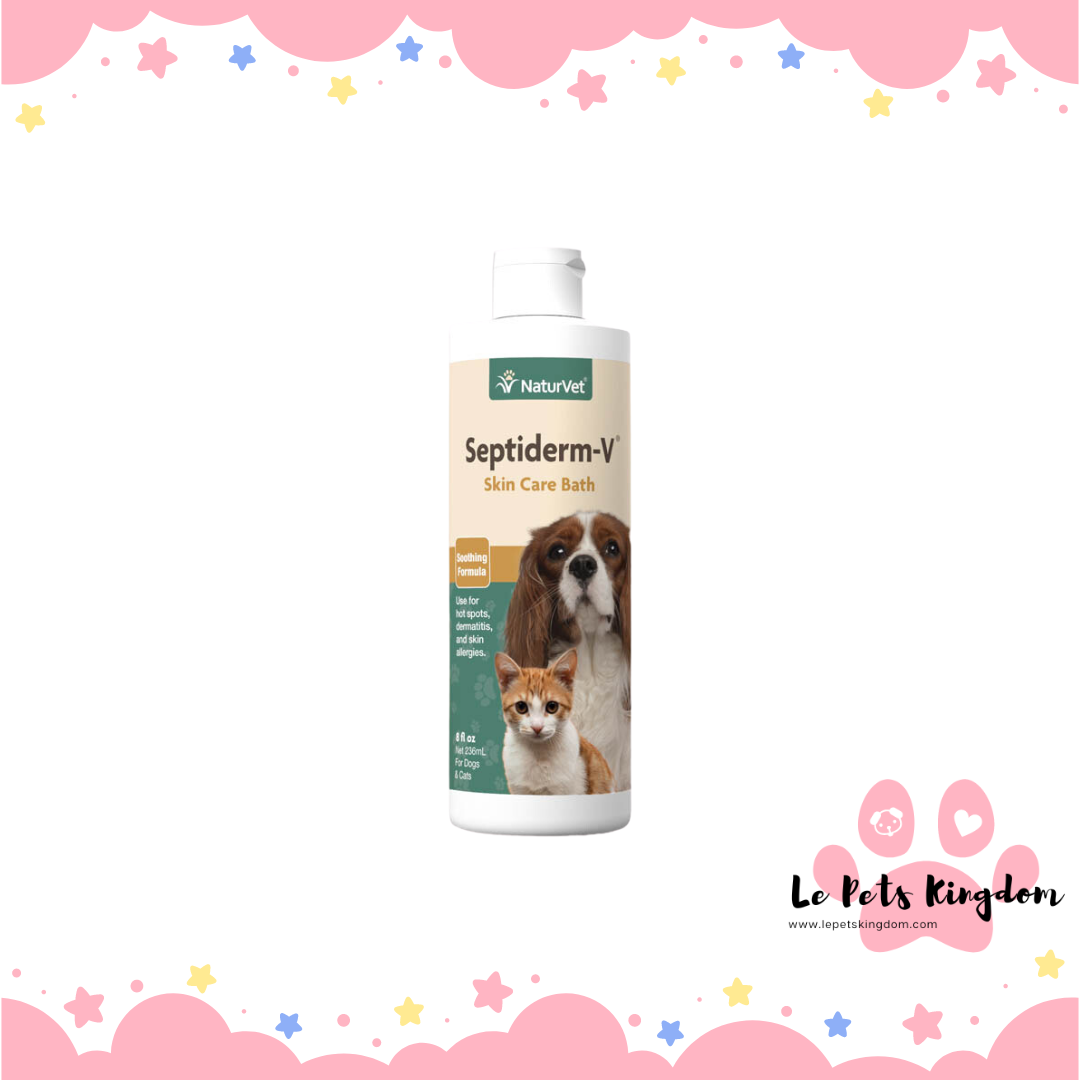 Naturvet - Septiderm-V Soothing Formula Skin Care Bath 8fl.oz – Le Pets ...