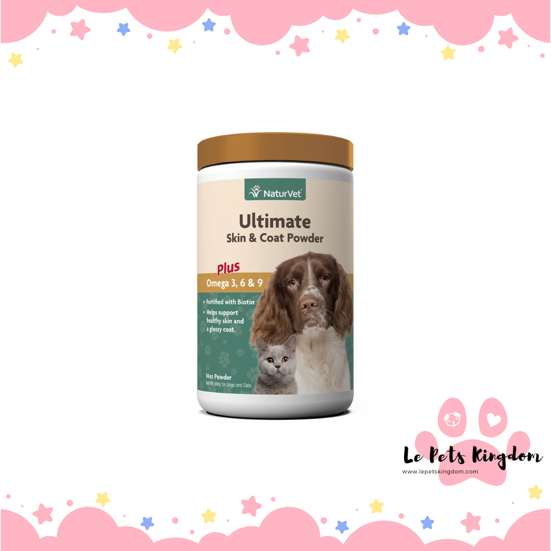 Naturvet - Ultimate Skin & Coat Powder Plus Omega 3, 6 And 9 14oz – Le ...