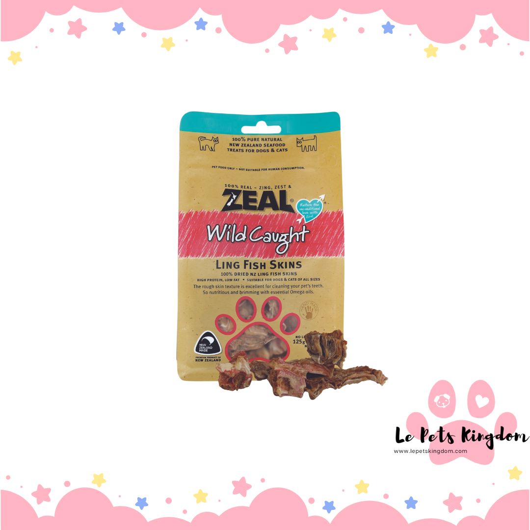 Zeal - Ling Fish Skins 125g – Le Pets Kingdom